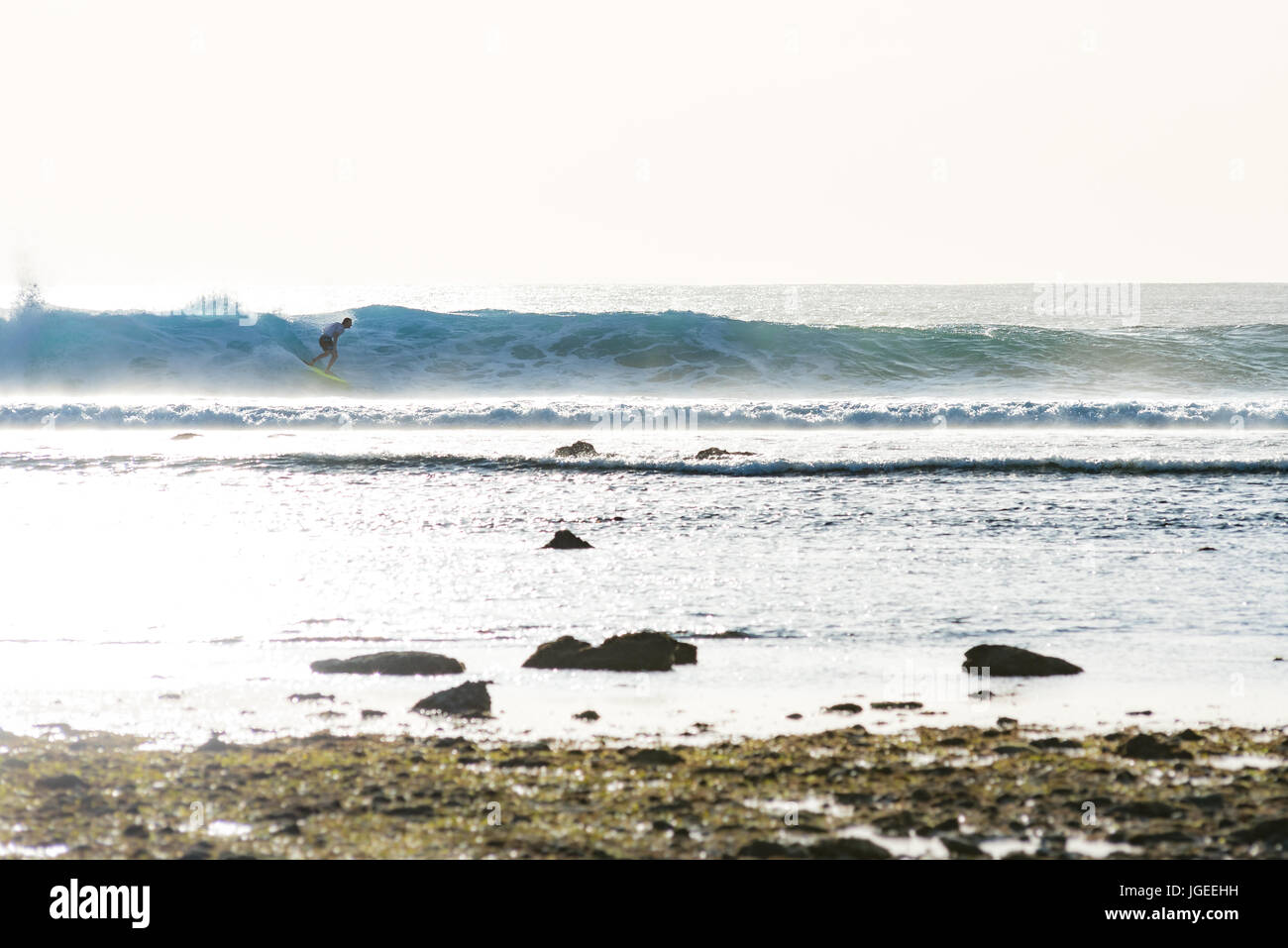 7th June 2017; Desert Point, Lombok, Indonesia.; Surfers from around ...