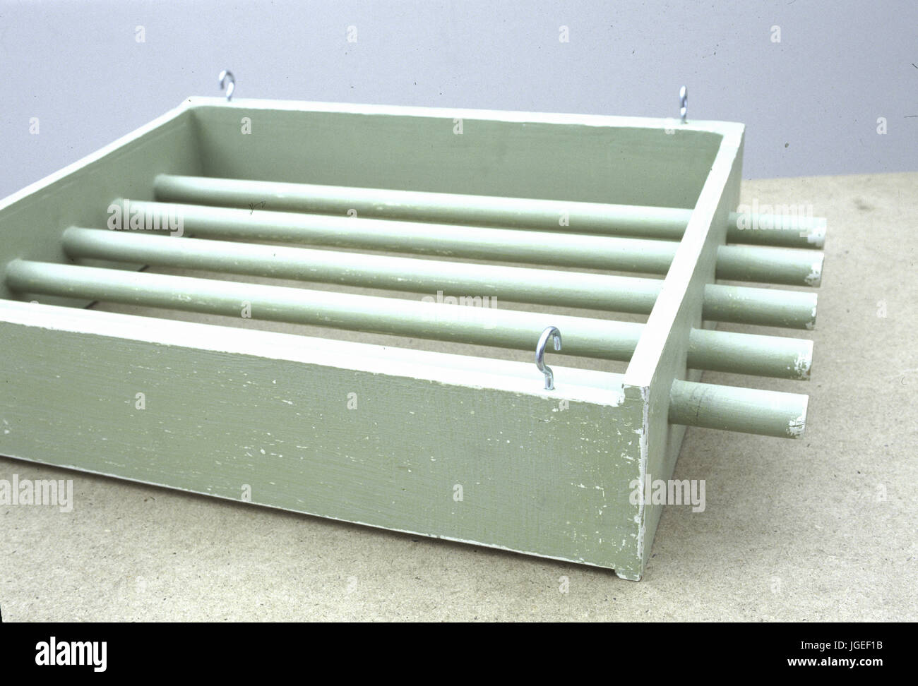 Making a suspended storage rack. Step x step craft & DIY projects Stock ...