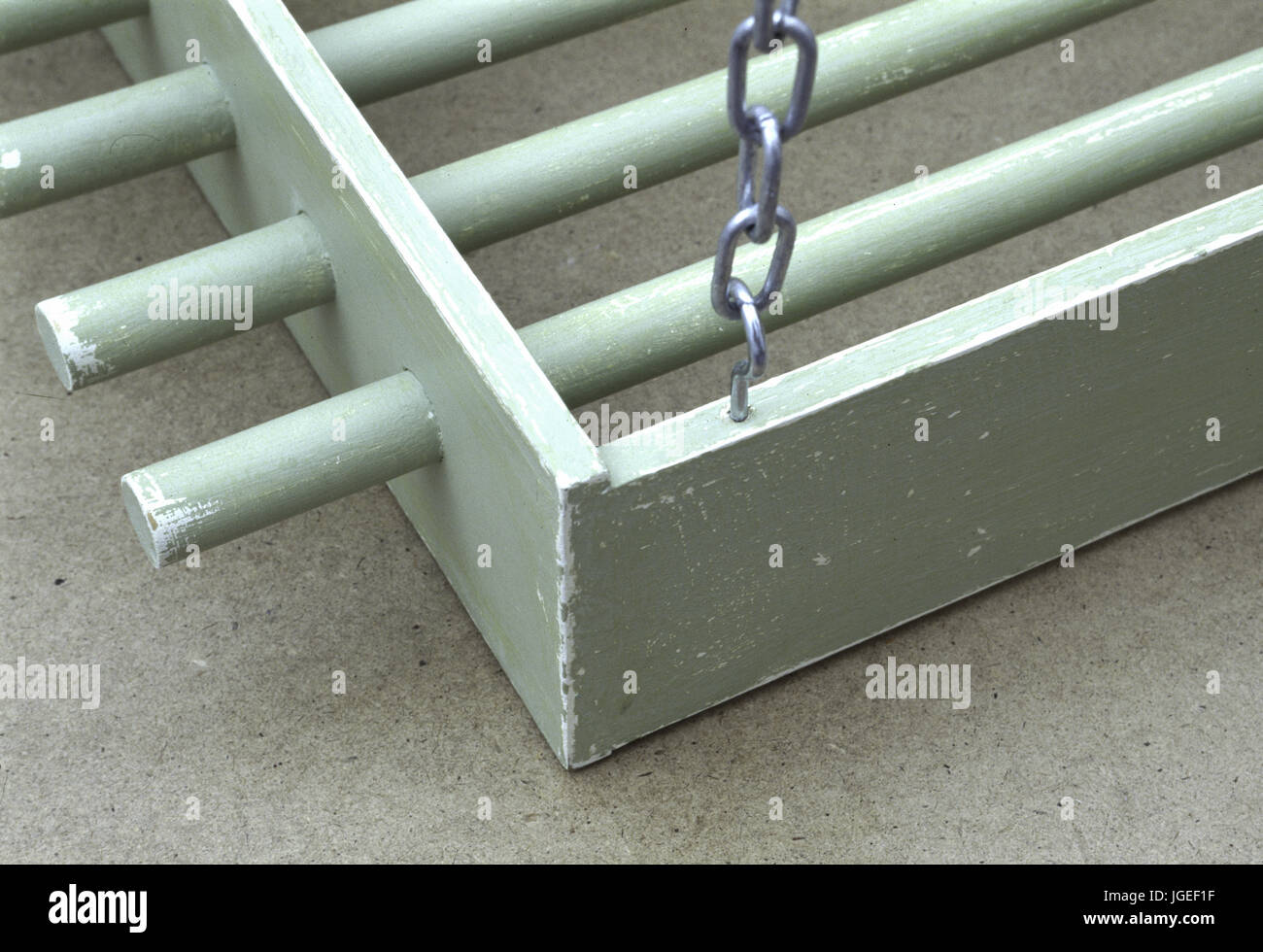 Making a suspended storage rack. Step x step craft & DIY projects Stock ...