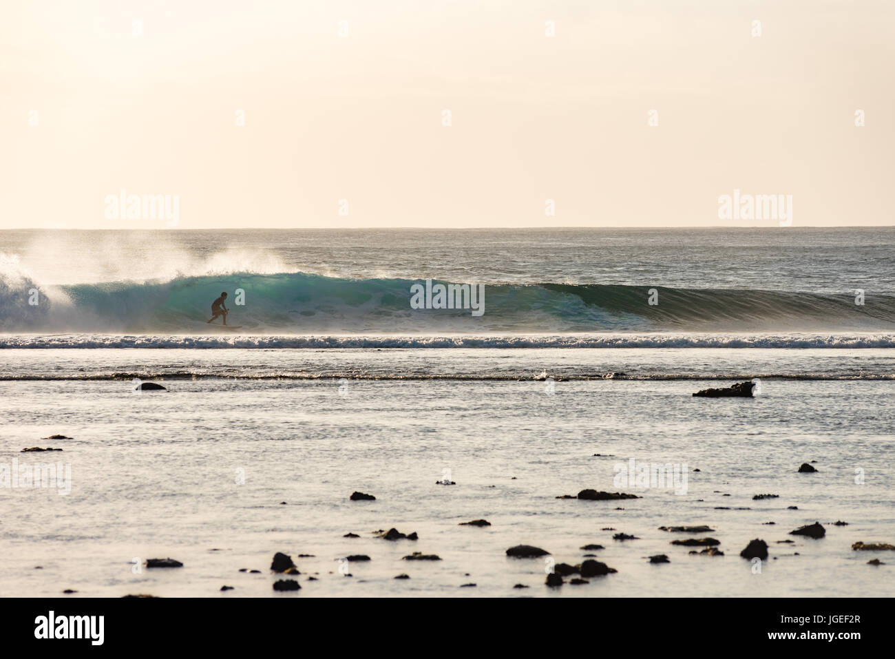 7th June 2017; Desert Point, Lombok, Indonesia.; Surfers from around ...