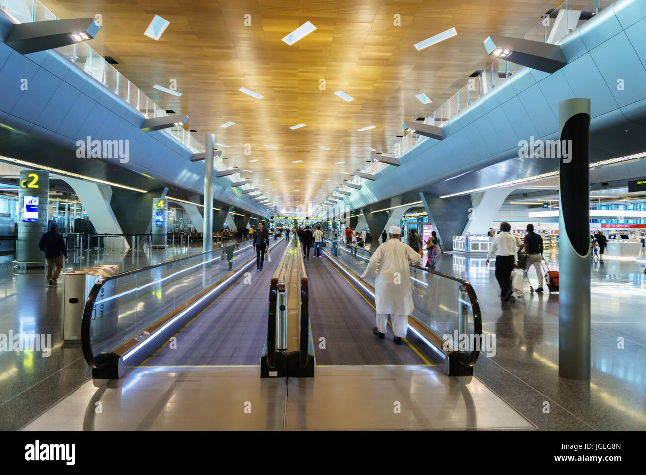 Doha, Qatar - June 2017 : Doha Hamad International Airport, Qatar Stock Photo - Alamy