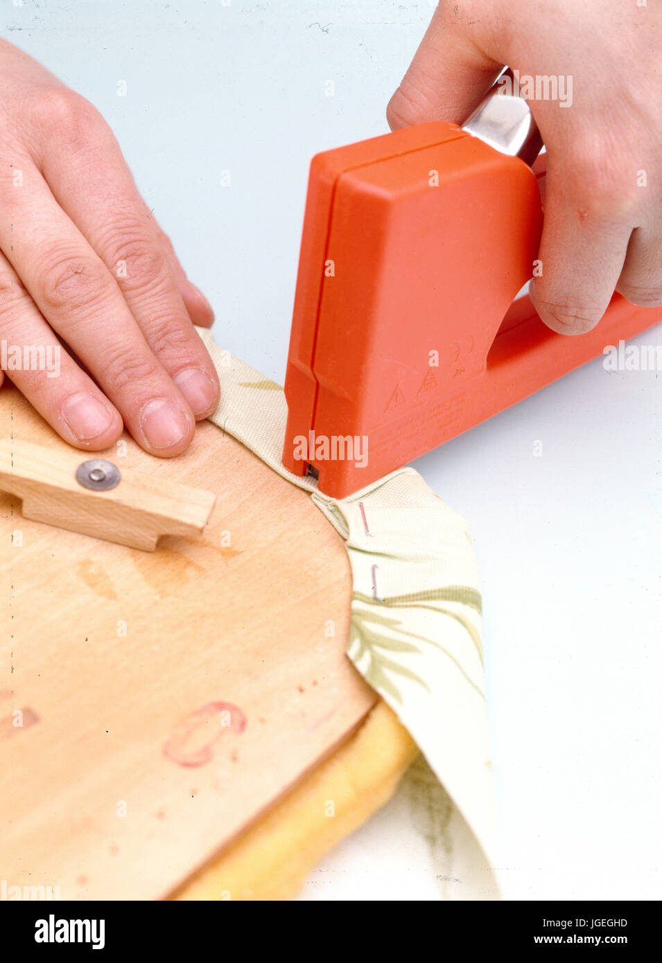 stapling fabric to chair: Step x step shots of craft and diy projects ...