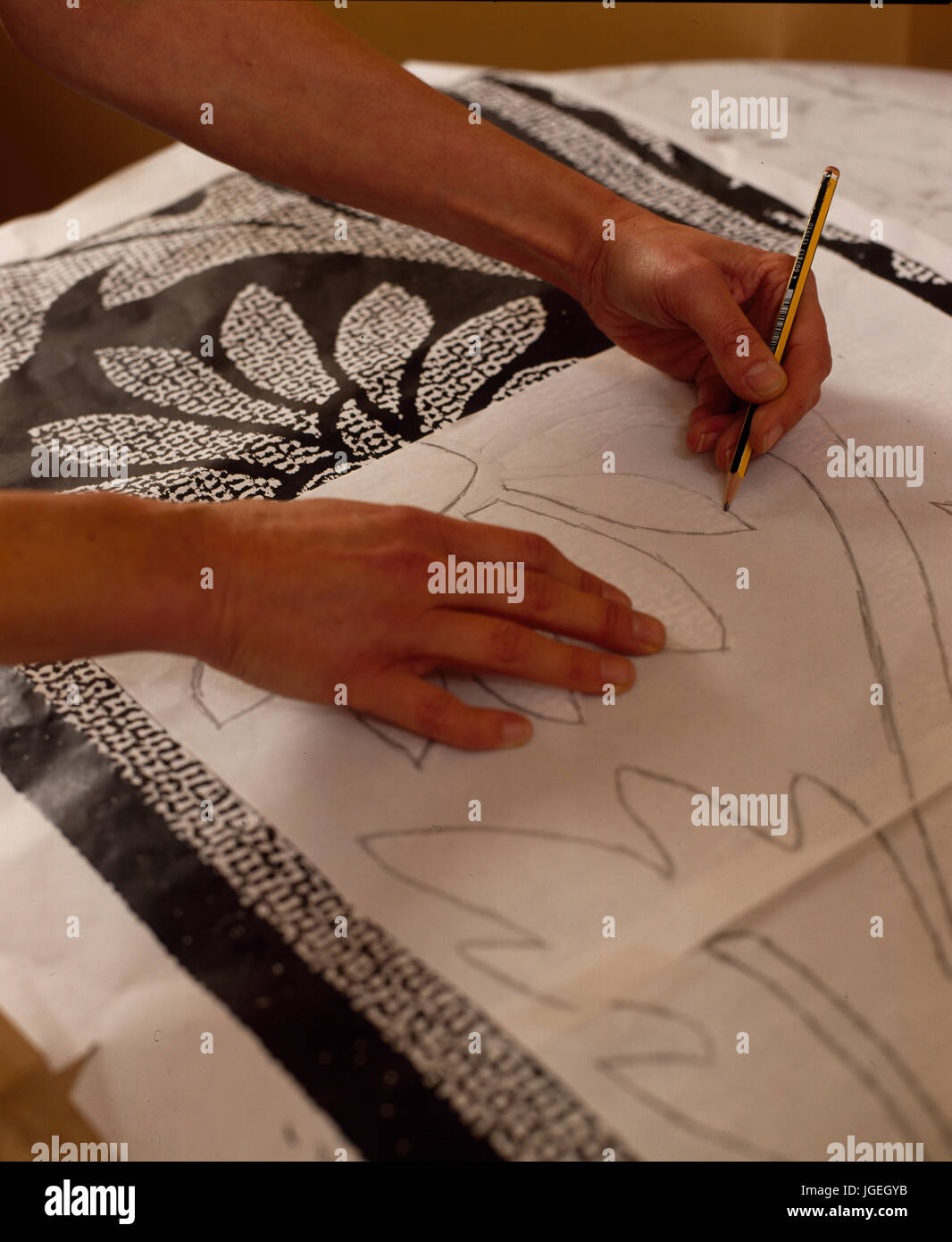 Tracing pattern hi-res stock photography and images - Alamy