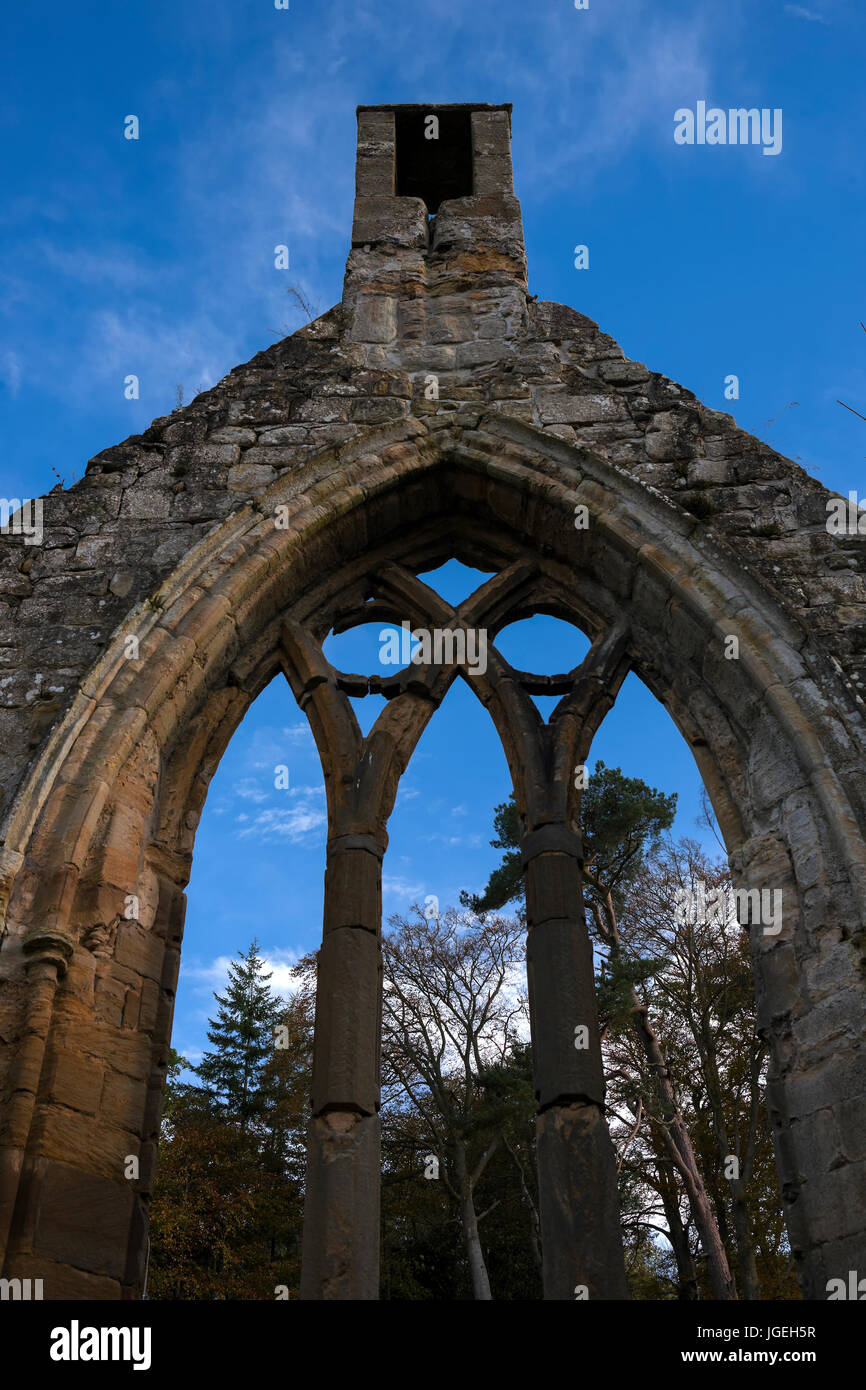 The ruins of Old Temple Kirk, Midlothian, Scotland Stock Photo - Alamy