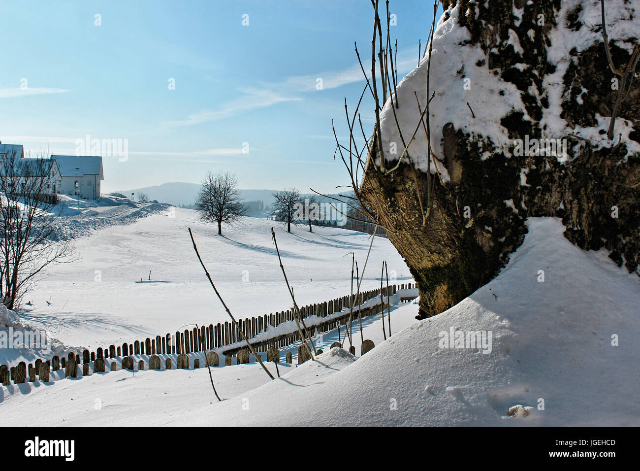 Winter in Breitnau in the Black Forest, Germany Stock Photo - Alamy