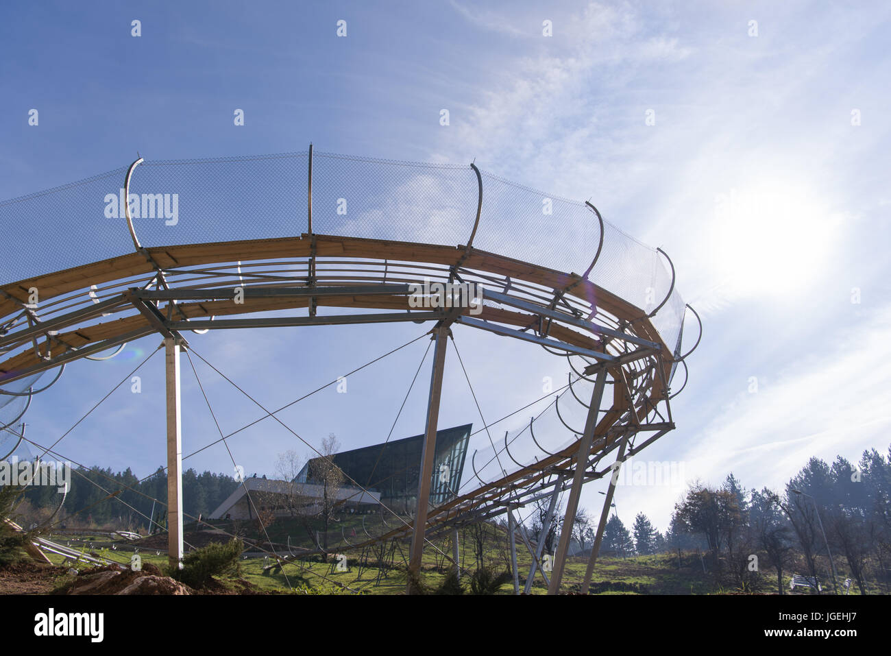 Alpine coaster in beautiful nature Stock Photo - Alamy