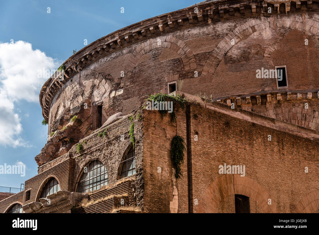 Wall brick roman italy italian pantheon hi-res stock photography and ...