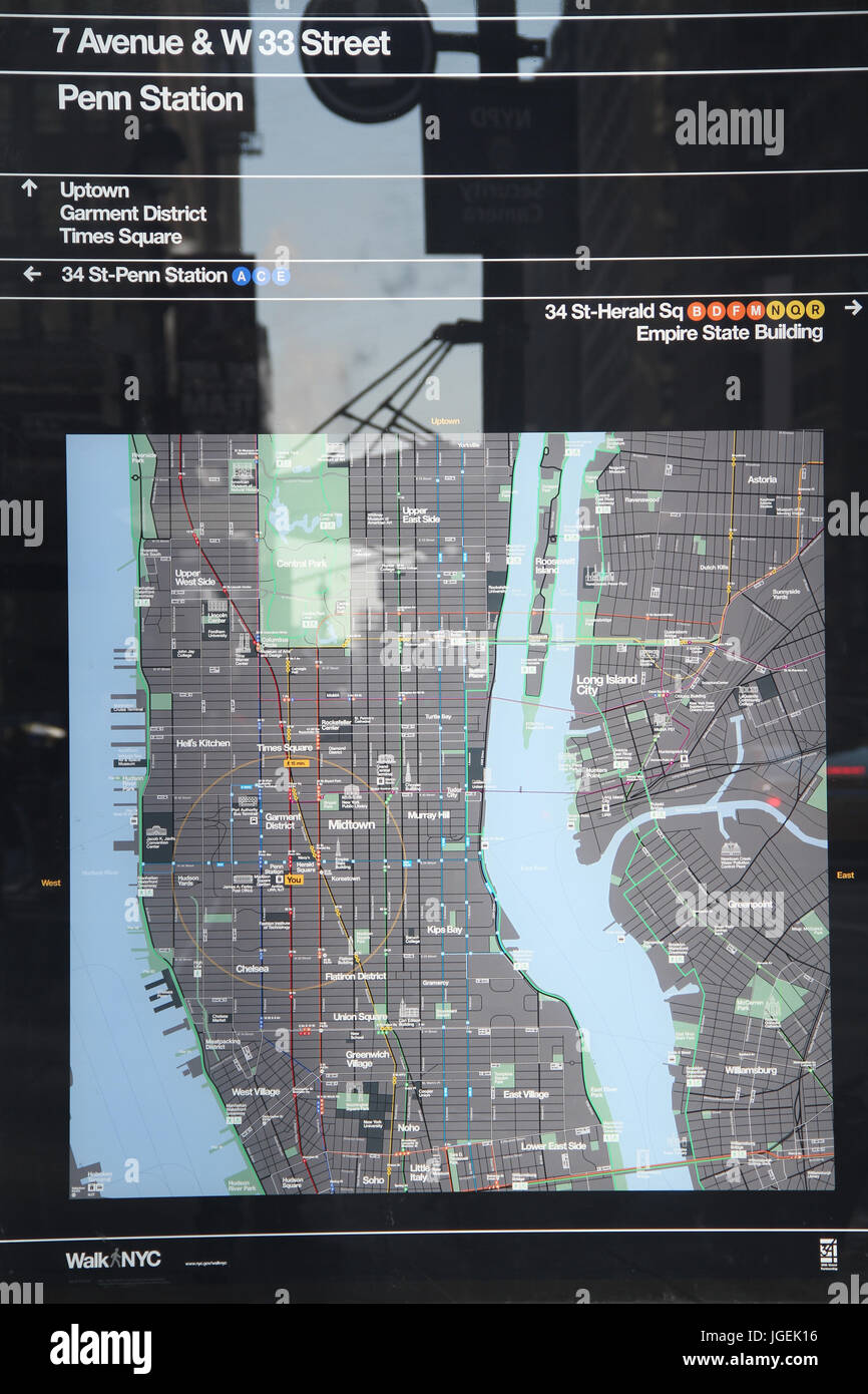 Times square manhattan map hi-res stock photography and images - Alamy