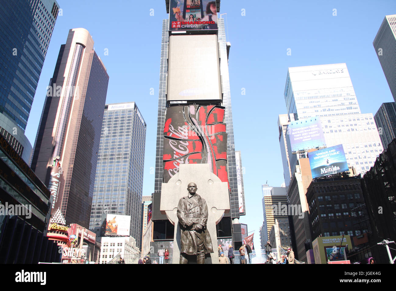 Father Duffy Square, Times Square, New York, United States Stock Photo ...