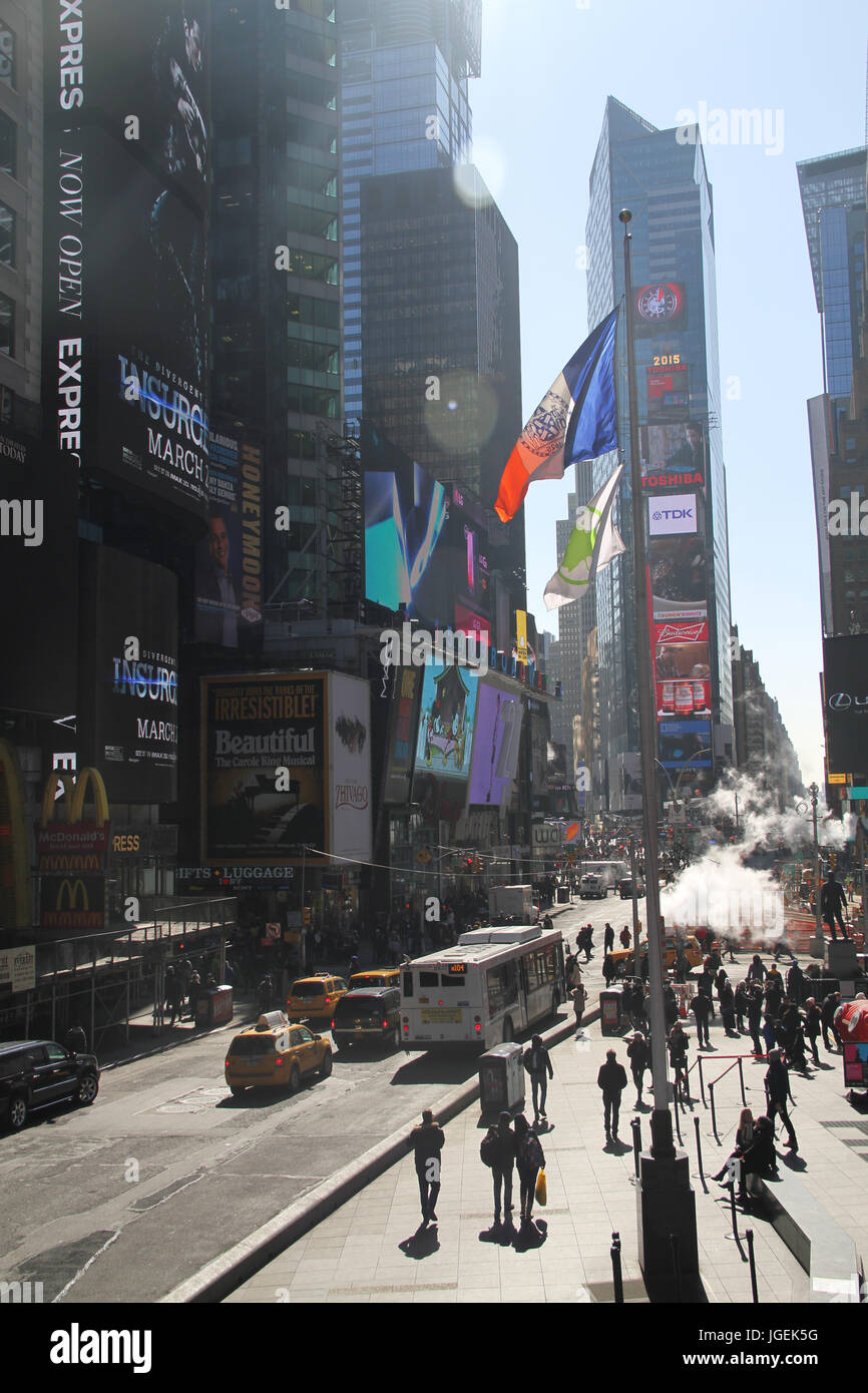 Father Duffy Square, Times Square, New York, United States Stock Photo ...
