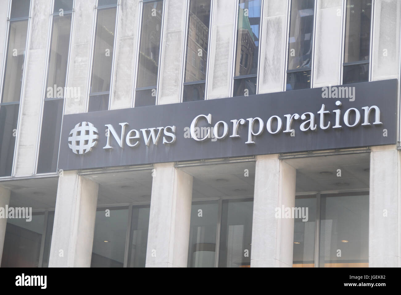 News Corporation building, Times Square, New York, United States Stock ...