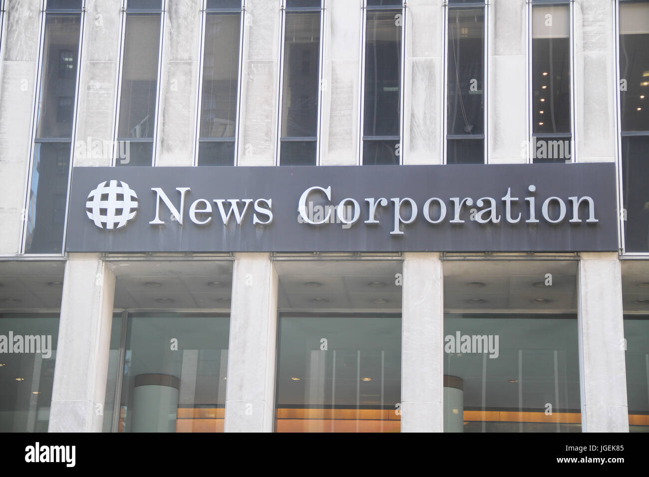 News Corporation building, Times Square, New York, United States Stock ...