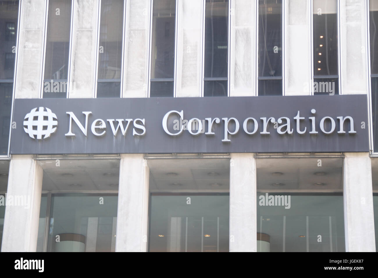 News Corporation building, Times Square, New York, United States Stock ...