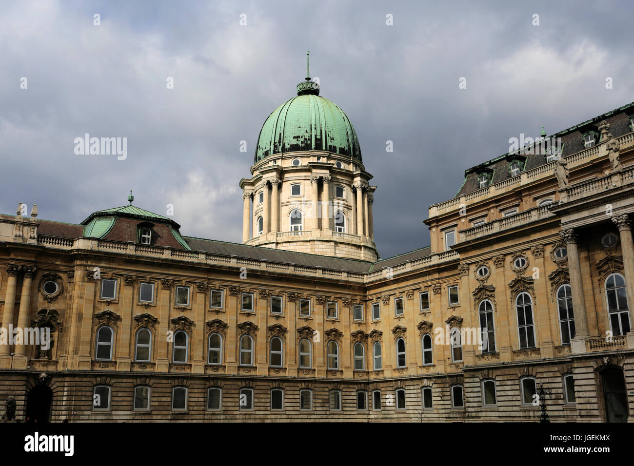 The National Szechenyi Library building, Castle Hill, Buda Palace ...