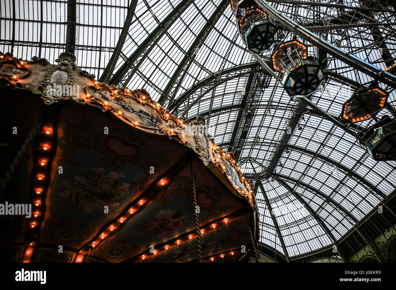 PARIS FRANCE - FUN FAIR IN THE GRAND PALAIS - CHRISTMAS AND NEW-YEAR ...
