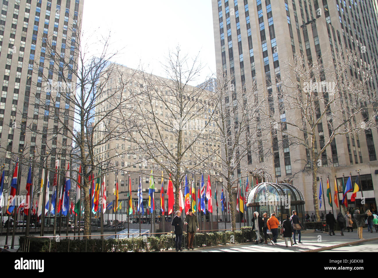 Rockefeller Center, W 50th street, Times Square, New York, United ...
