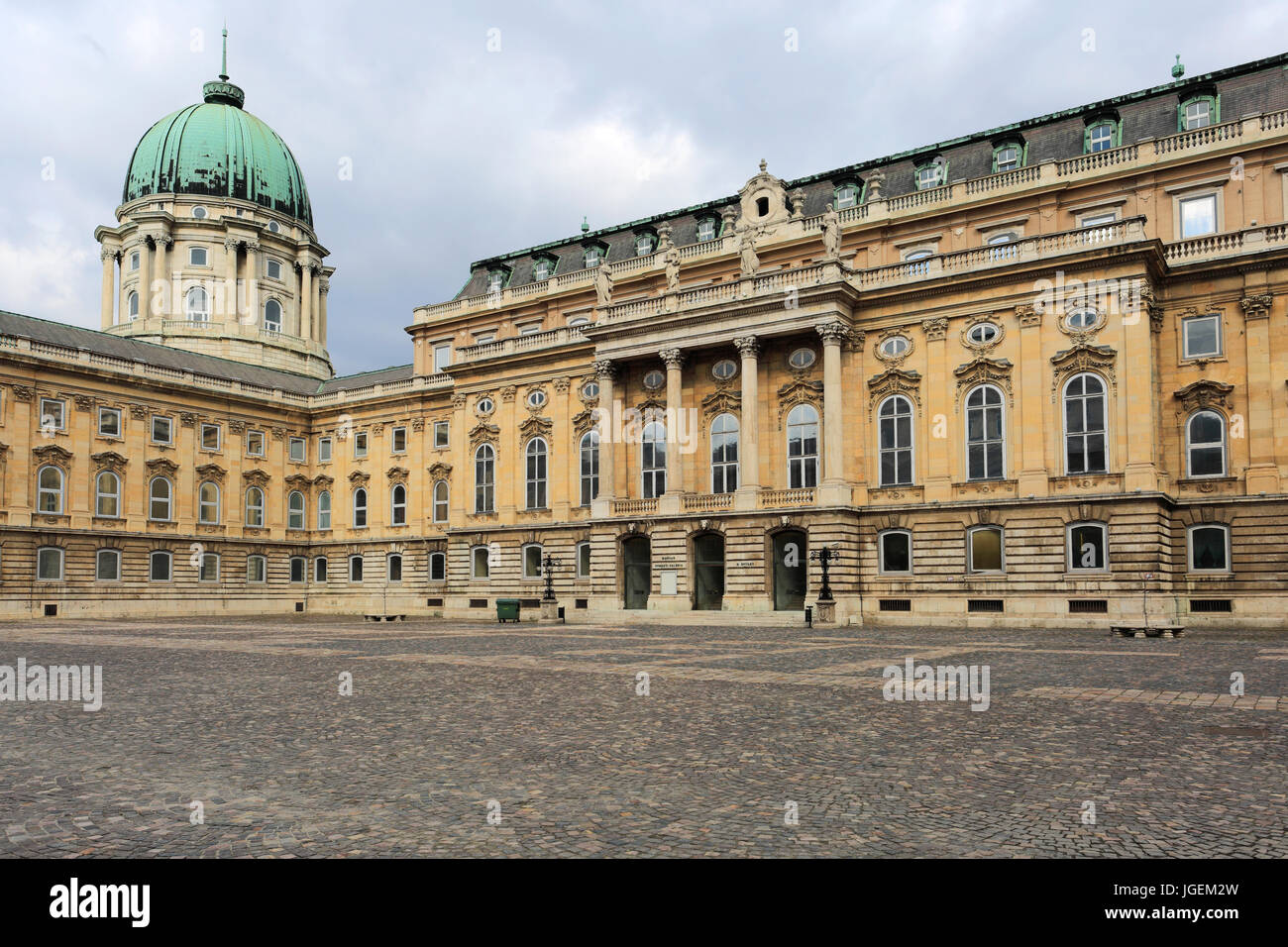 The National Szechenyi Library building, Castle Hill, Buda Palace ...