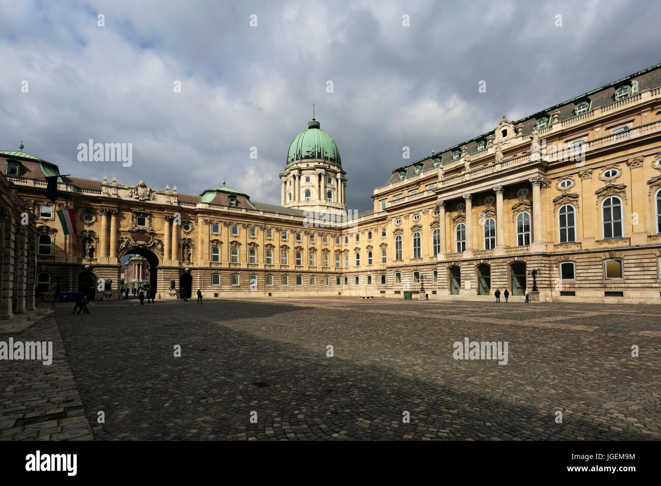 The National Szechenyi Library building, Castle Hill, Buda Palace ...