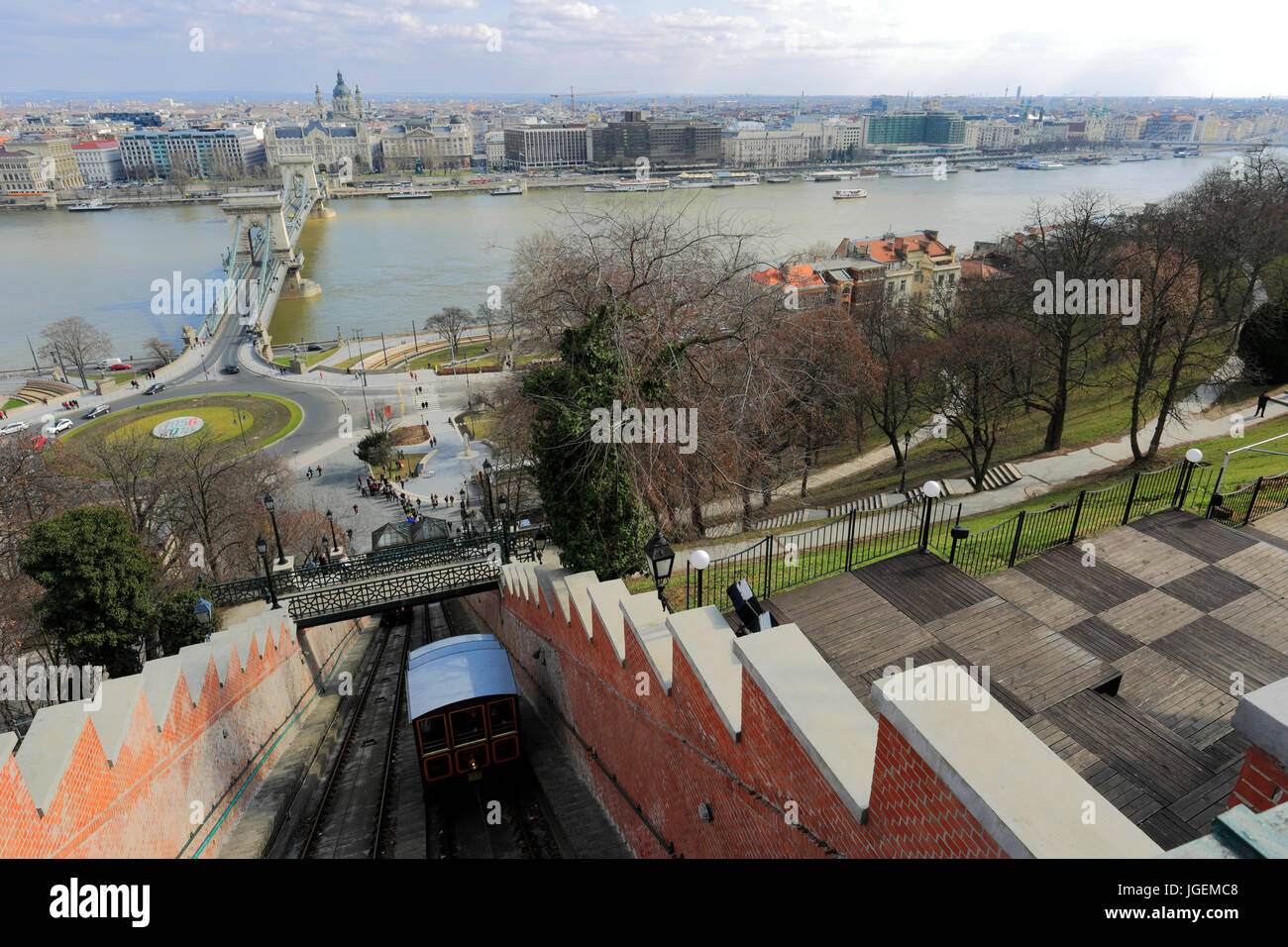 Buda castle funicular railway hi-res stock photography and images - Alamy