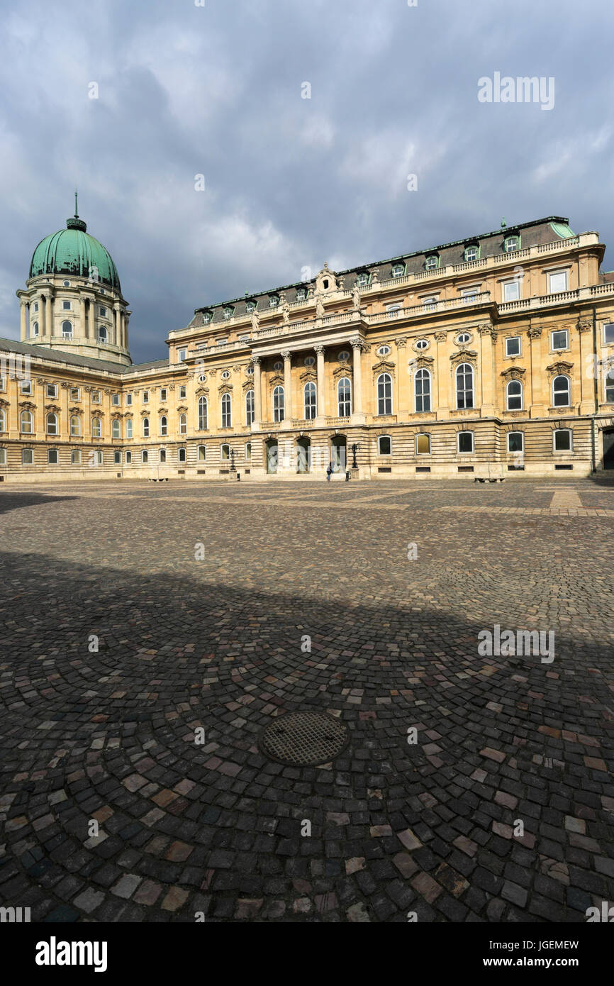 The National Szechenyi Library building, Castle Hill, Buda Palace ...