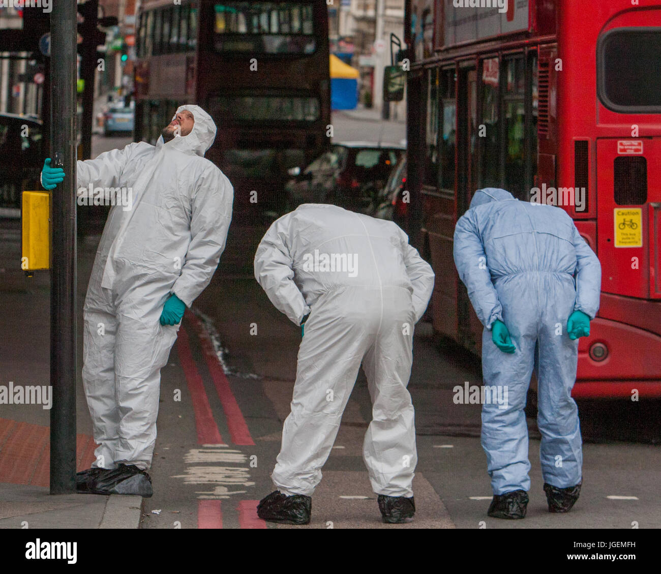 Monday after the scene of Terrorist Attack on London Bridge. Featuring ...