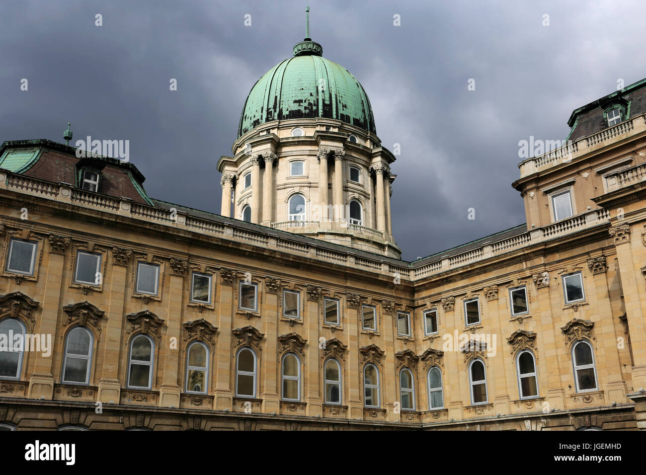 The National Szechenyi Library building, Castle Hill, Buda Palace ...