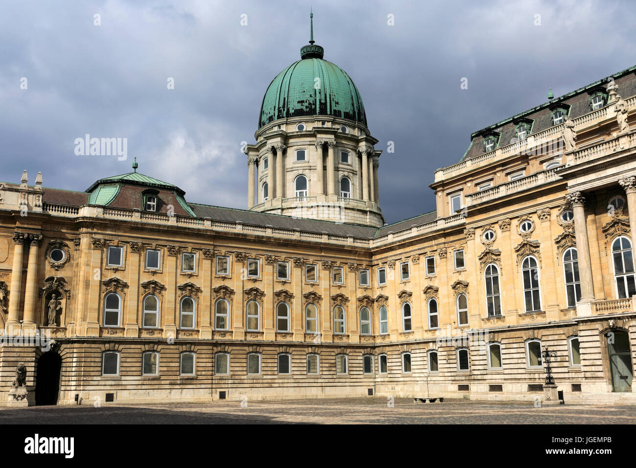 The National Szechenyi Library building, Castle Hill, Buda Palace ...