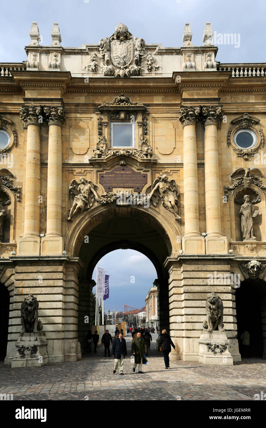 The National Szechenyi Library building, Castle Hill, Buda Palace ...