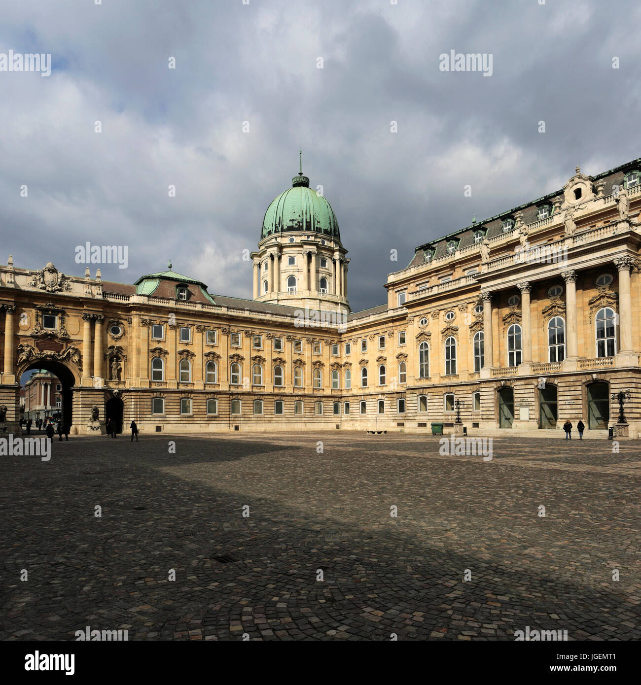 The National Szechenyi Library building, Castle Hill, Buda Palace ...