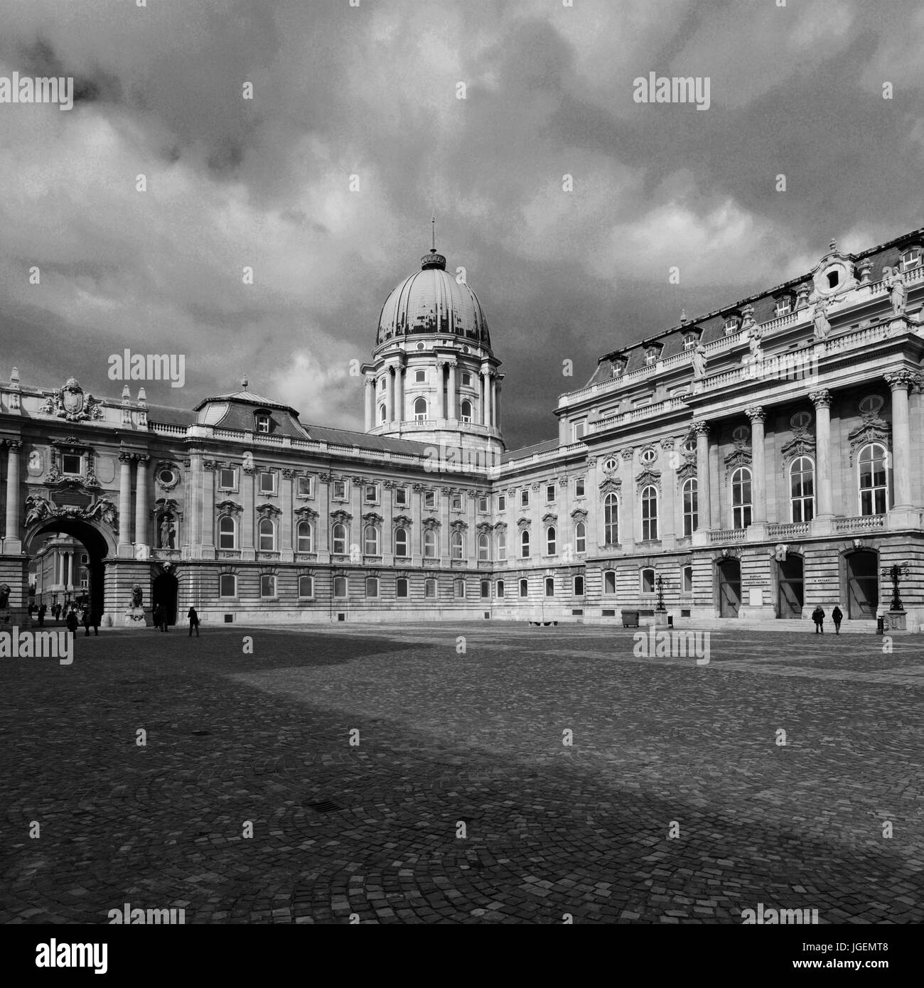 The National Szechenyi Library building, Castle Hill, Buda Palace ...