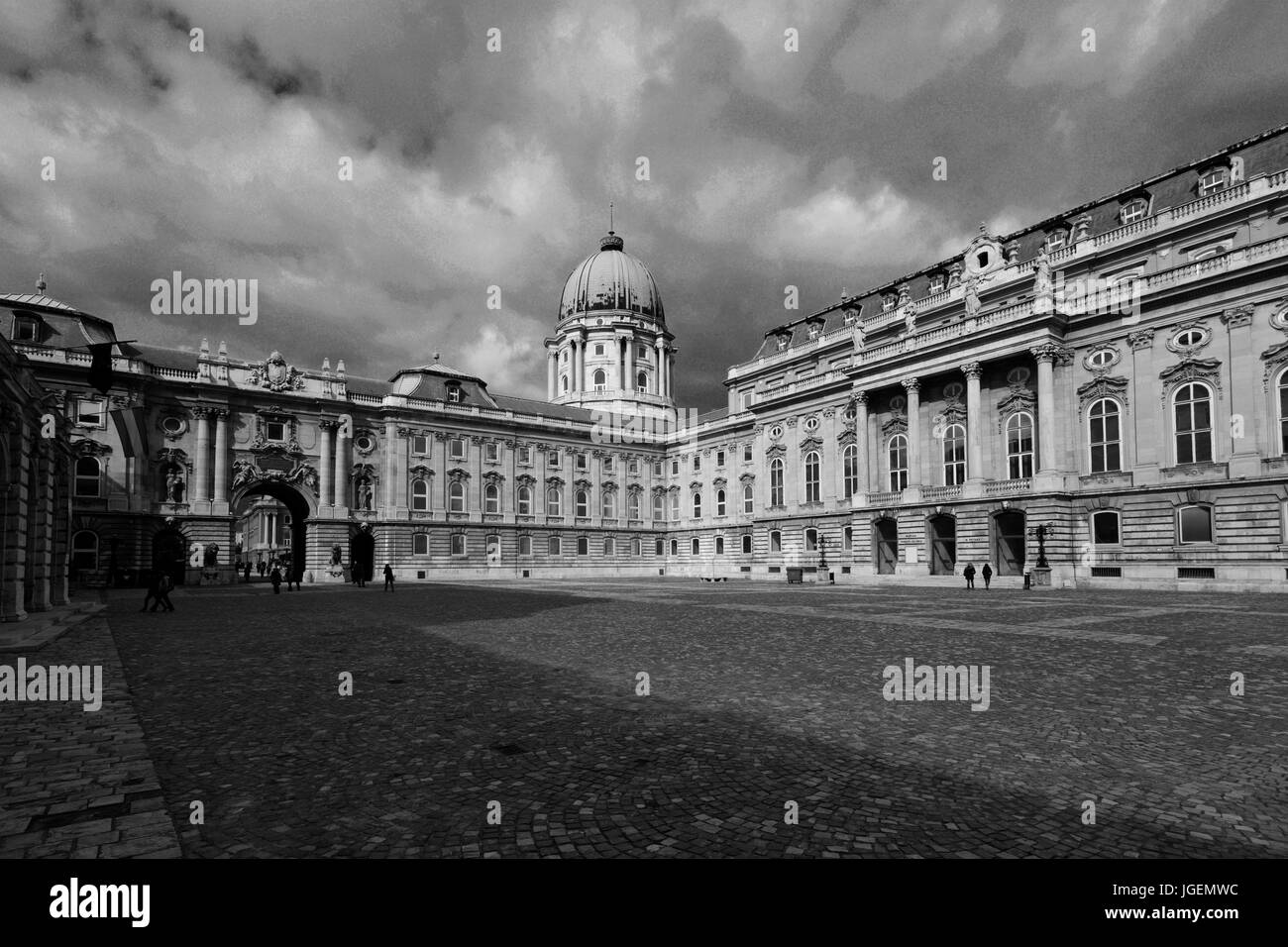 The National Szechenyi Library building, Castle Hill, Buda Palace ...