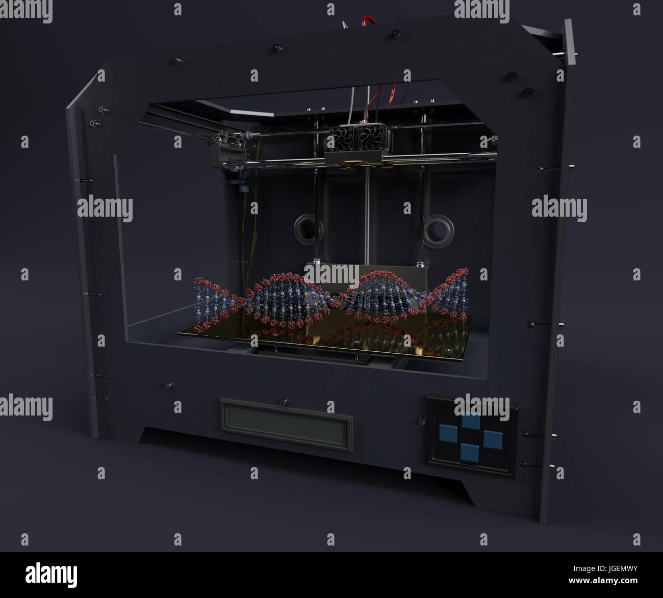 3D Render of 3 Dimensional Printer Stock Photo - Alamy