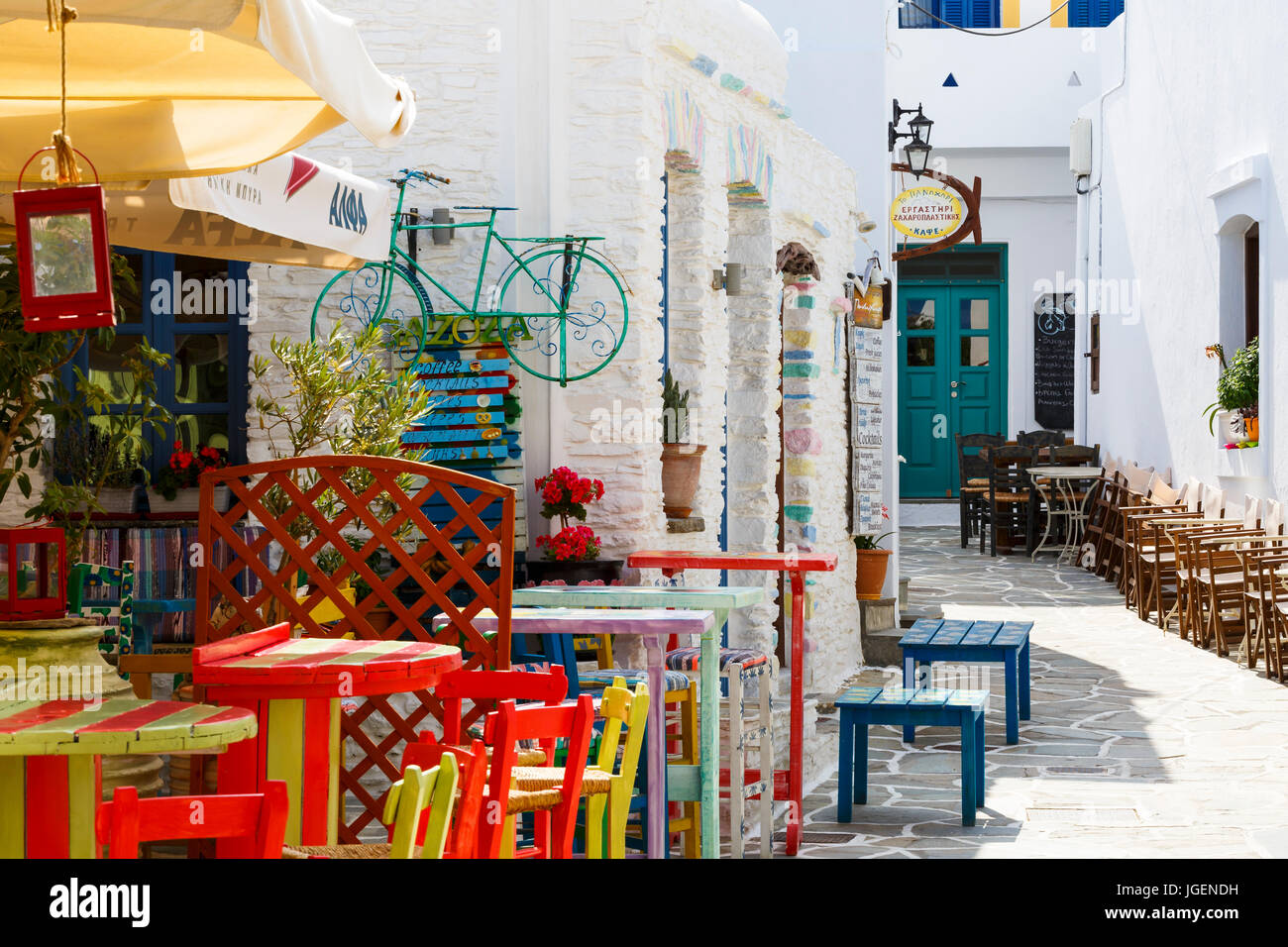 Messaria village on Kythnos island in Greece Stock Photo - Alamy