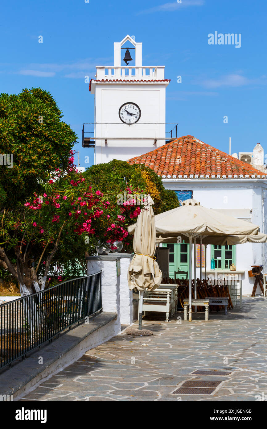 Messaria village on Kythnos island in Greece Stock Photo - Alamy