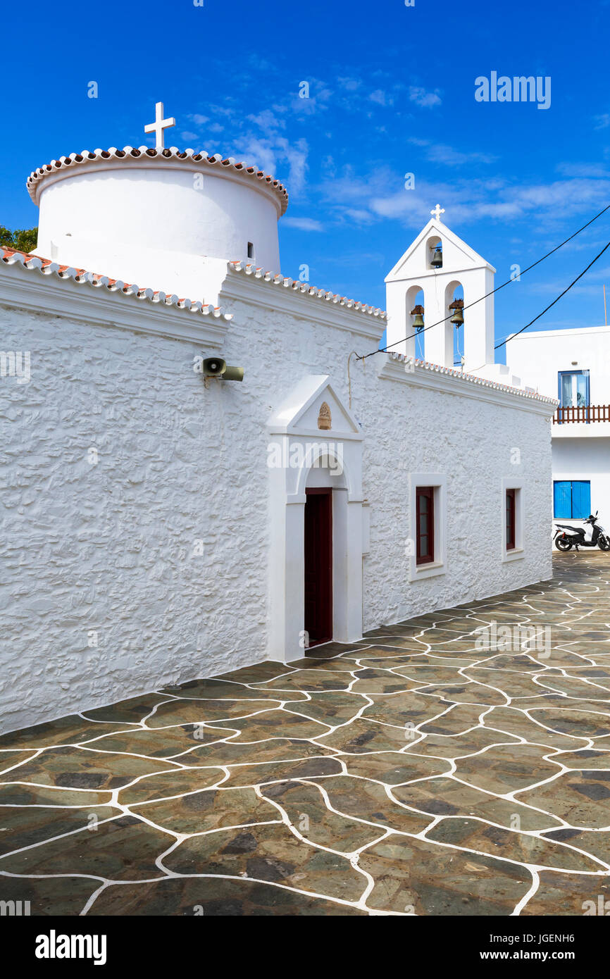 Messaria village on Kythnos island in Greece Stock Photo - Alamy