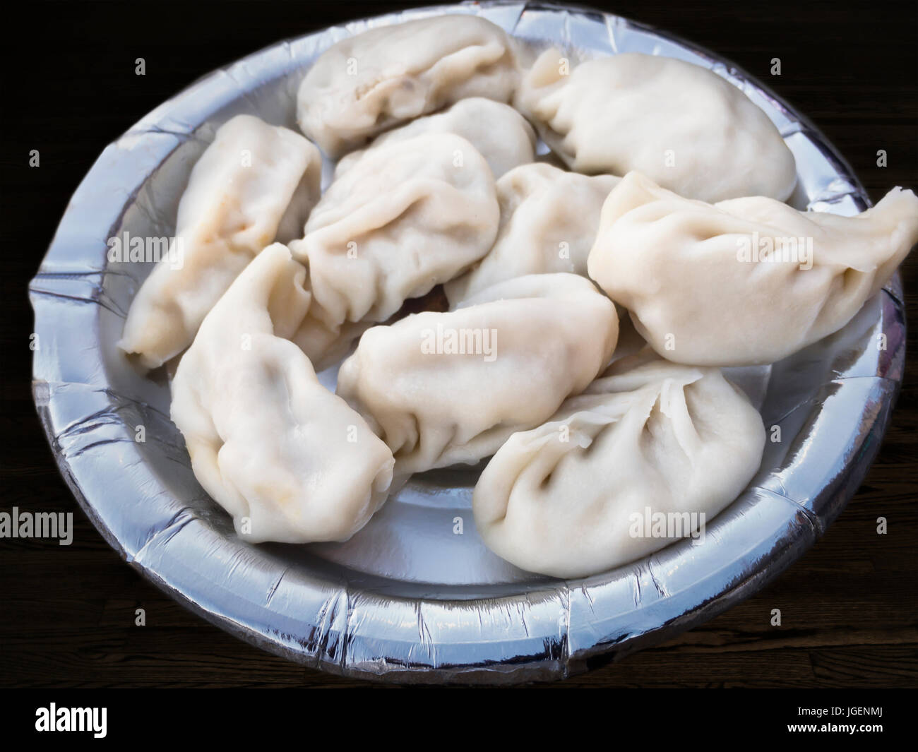 Momos ( steam momos in plate Stock Photo - Alamy