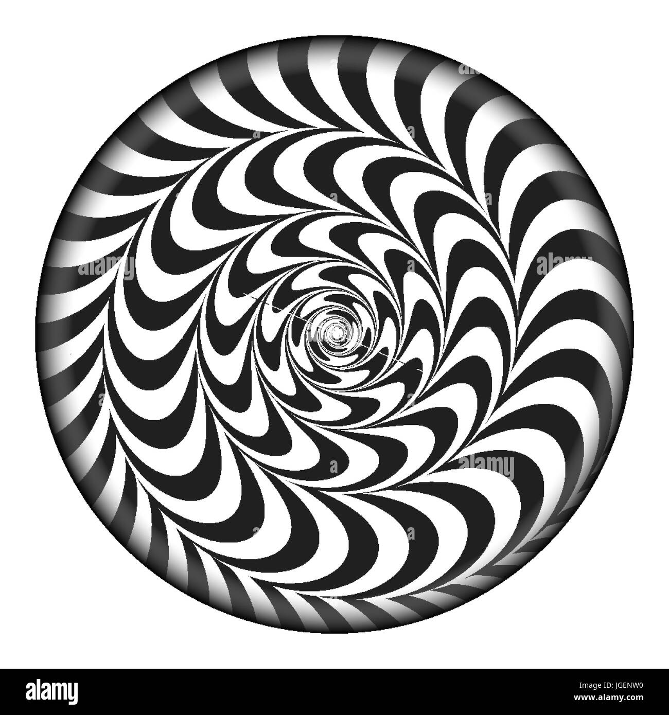 Radial Spiral Vector Psychedelic Illustration. Comic Rotation Effect ...