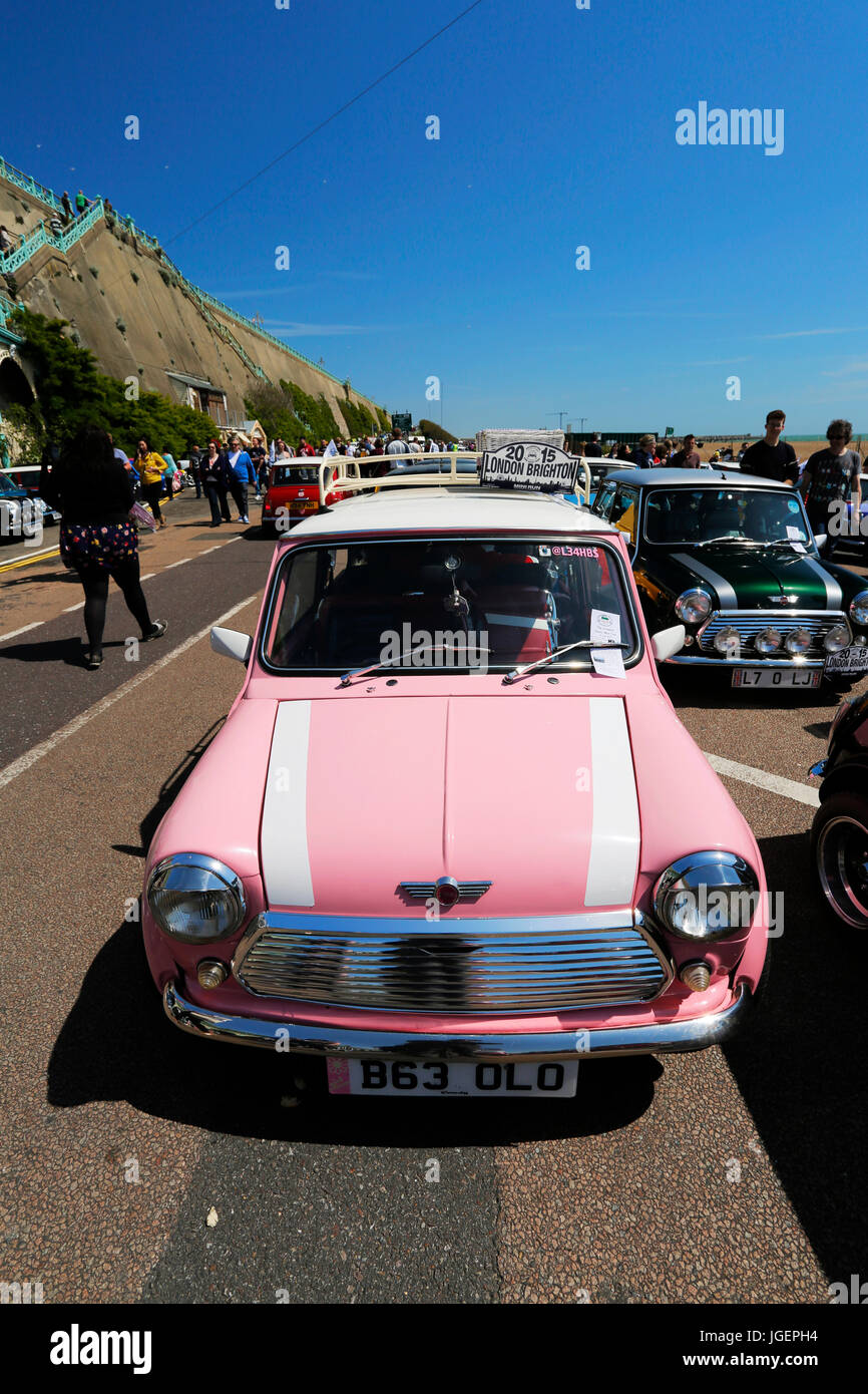 Brighton, UK - May 17, 2015: London to Brighton Mini Car Run. This ...