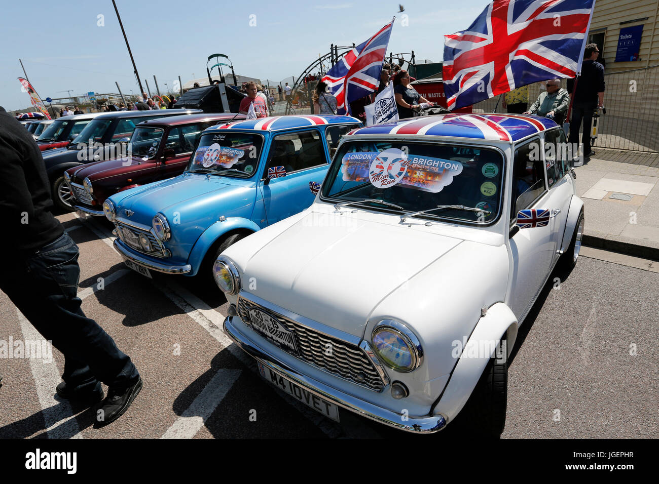 Brighton, UK - May 17, 2015: London to Brighton Mini Car Run. This ...