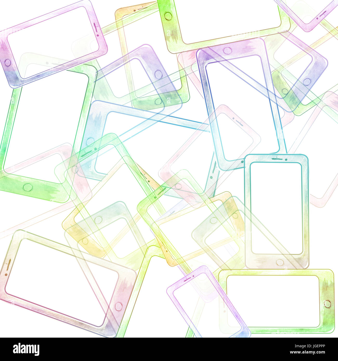 Smart phone colorful abstract hi-res stock photography and images - Alamy