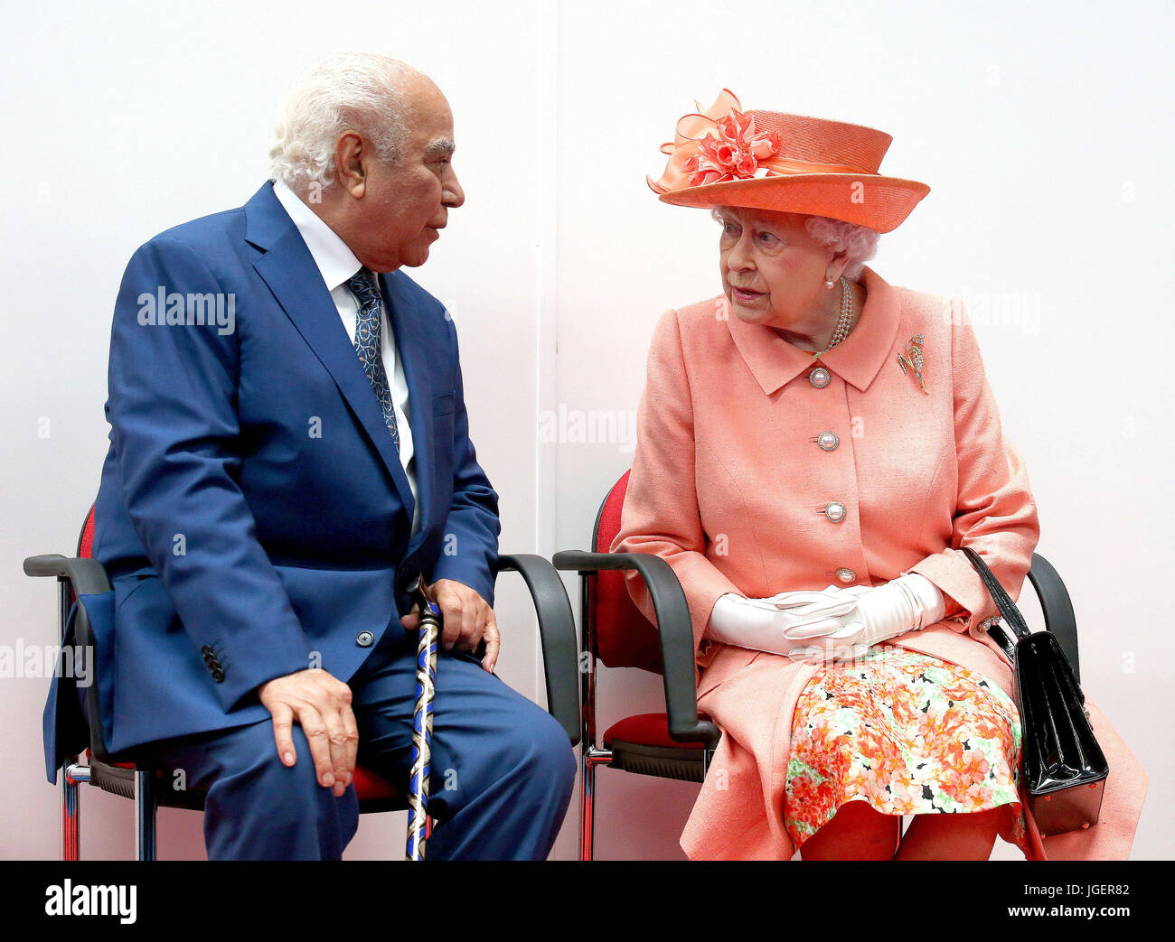 Queen Elizabeth II with Highland Spring owner His Excellency Mohammed ...