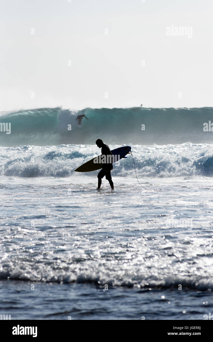 7th June 2017; Desert Point, Lombok, Indonesia.; Surfers from around ...