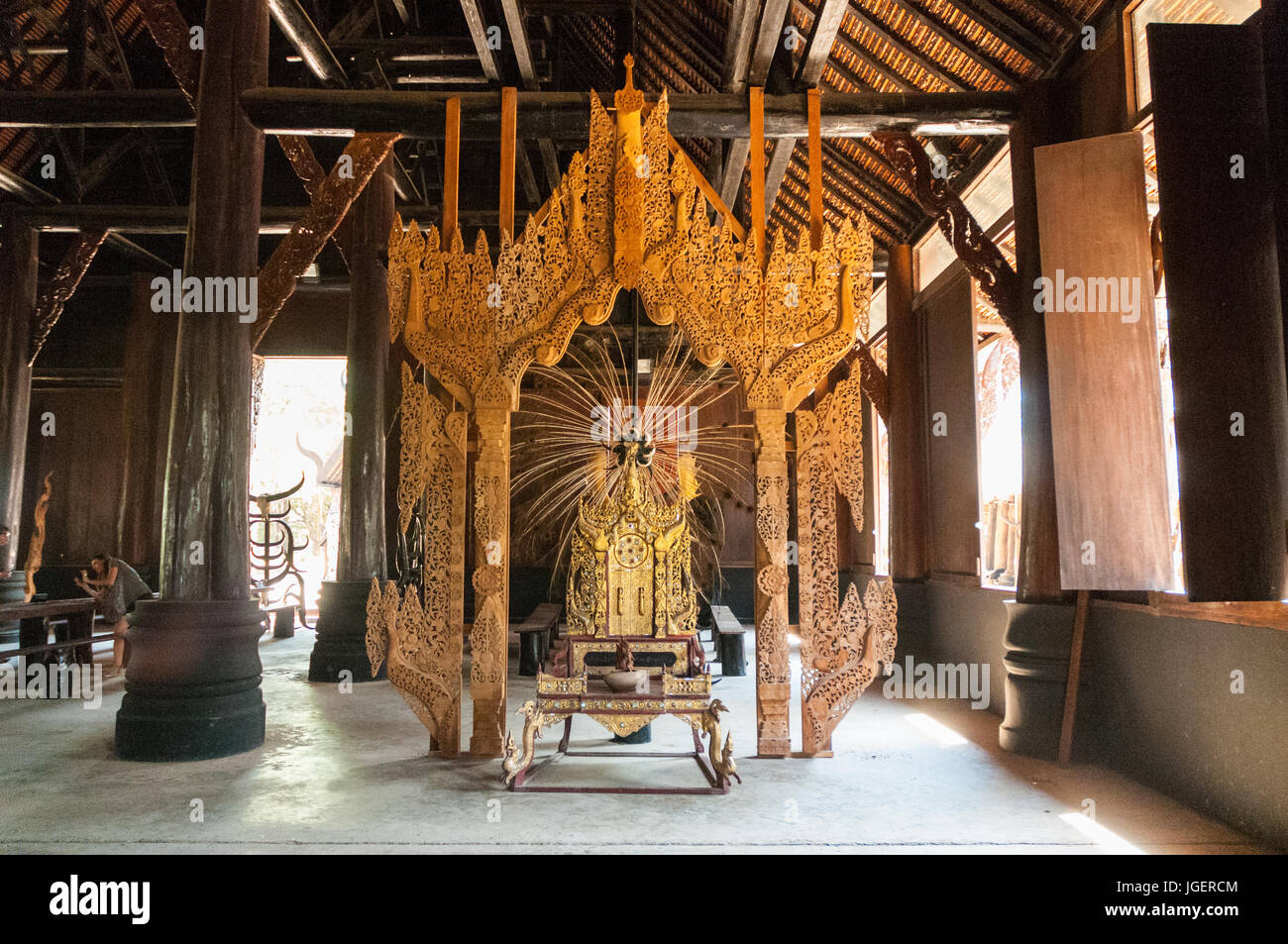 Black house museum, Chiang Rai, Thailand Stock Photo - Alamy