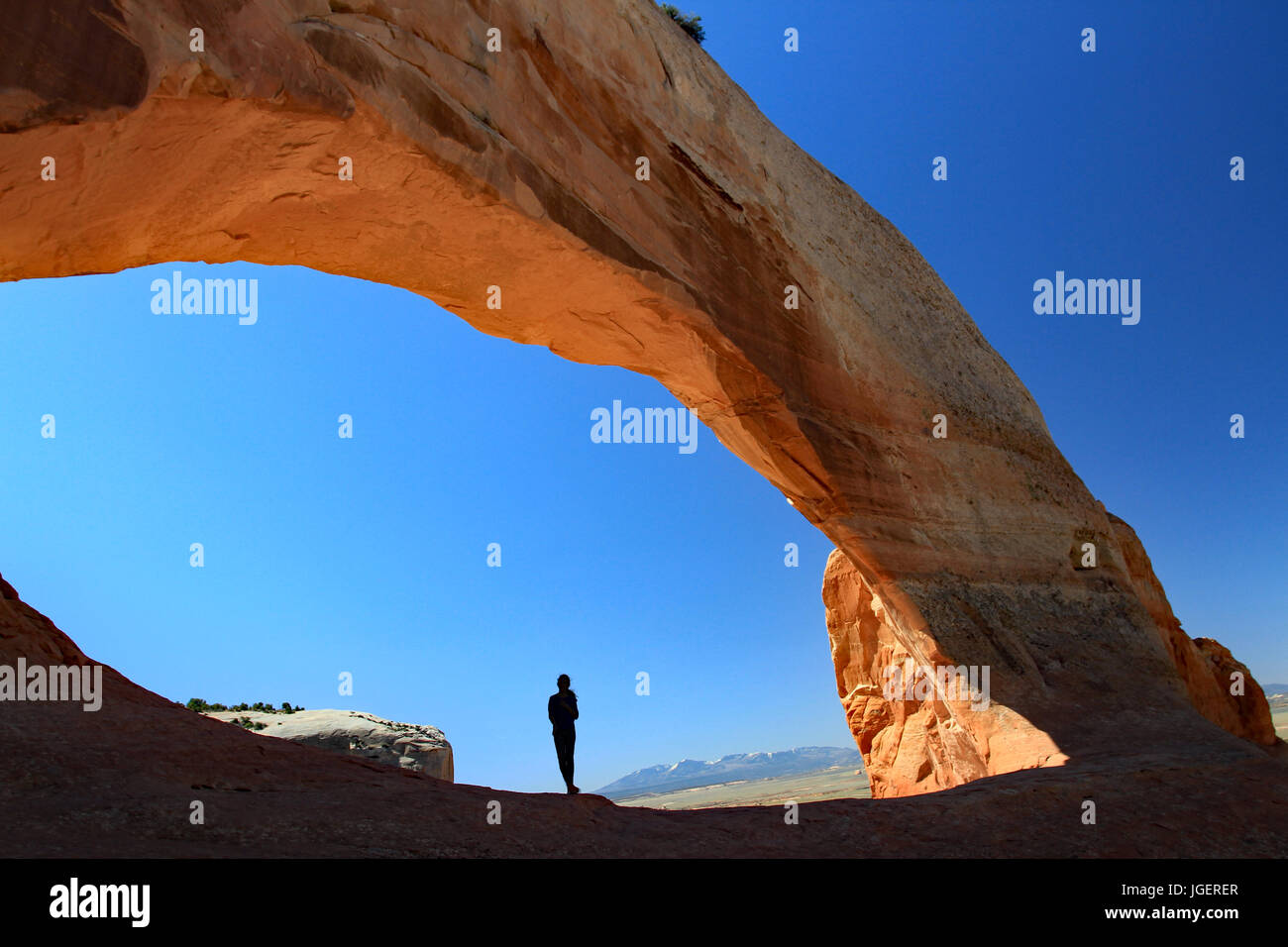 The Wilson Arch near Moab. Utah Stock Photo - Alamy