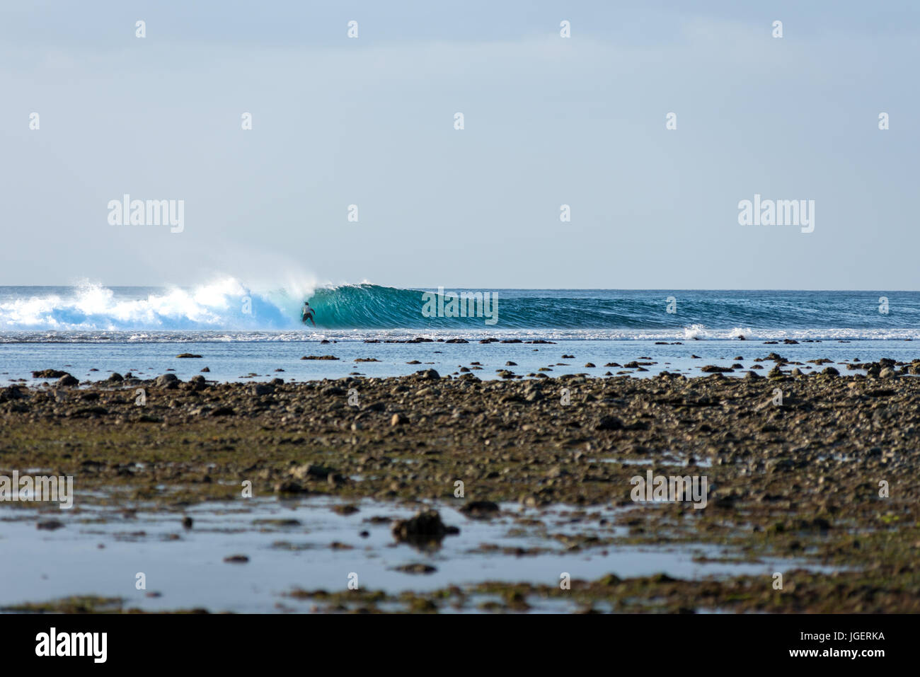 7th June 2017; Desert Point, Lombok, Indonesia.; Surfers from around ...