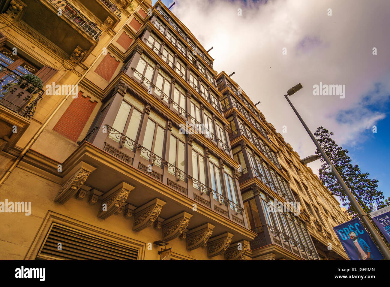 Traditional and modern architectural buildings in the center of ...