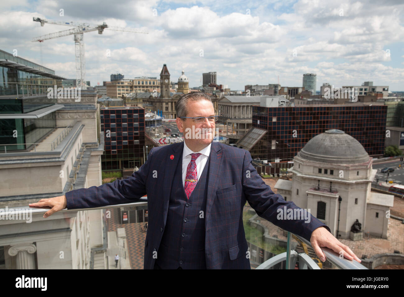 Birmingham City Council Leader Cllr John Clancy Pictured In The Garden