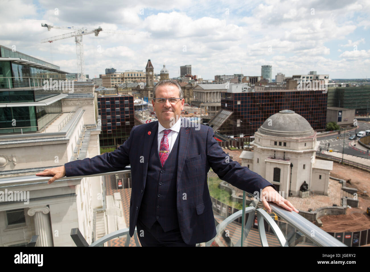 Birmingham City Council Leader Cllr John Clancy Pictured In The Garden