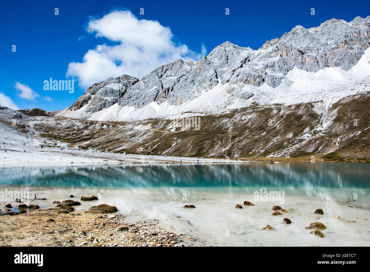 The milk lake in Yading nature reserve, Sichuan, China Stock Photo - Alamy