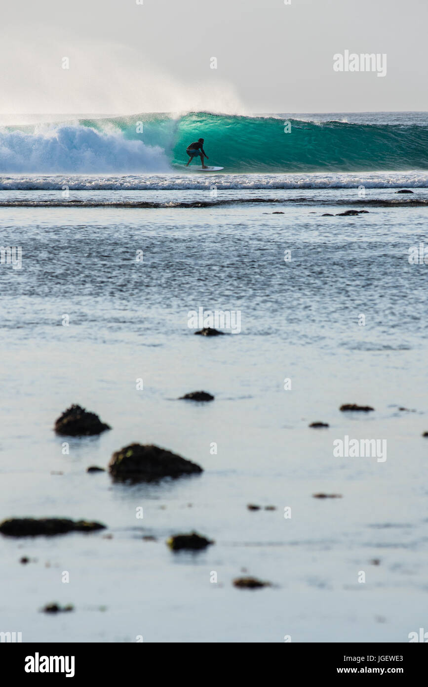 7th June 2017; Desert Point, Lombok, Indonesia.; Surfers from around ...